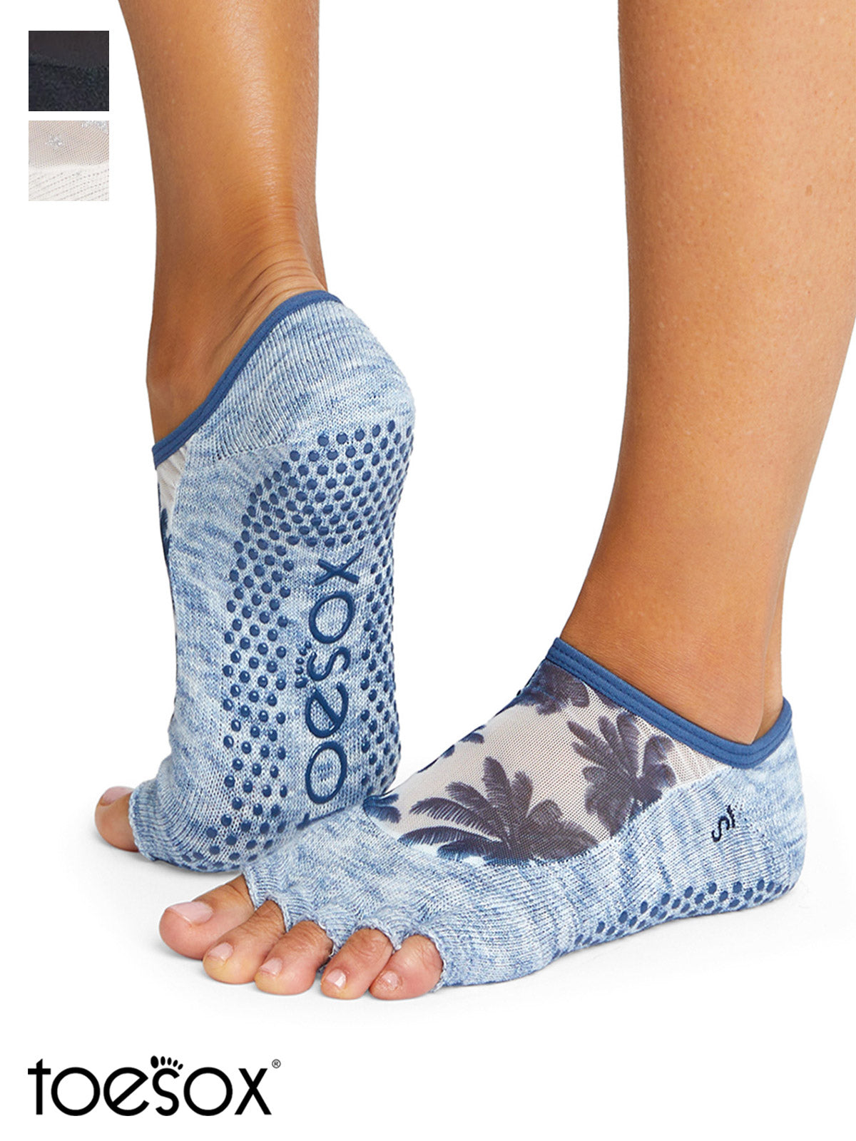 [ToeSox] Luna (Half-Toe) Grip Socks / Yoga Pilates Anti-Slip Socks ...