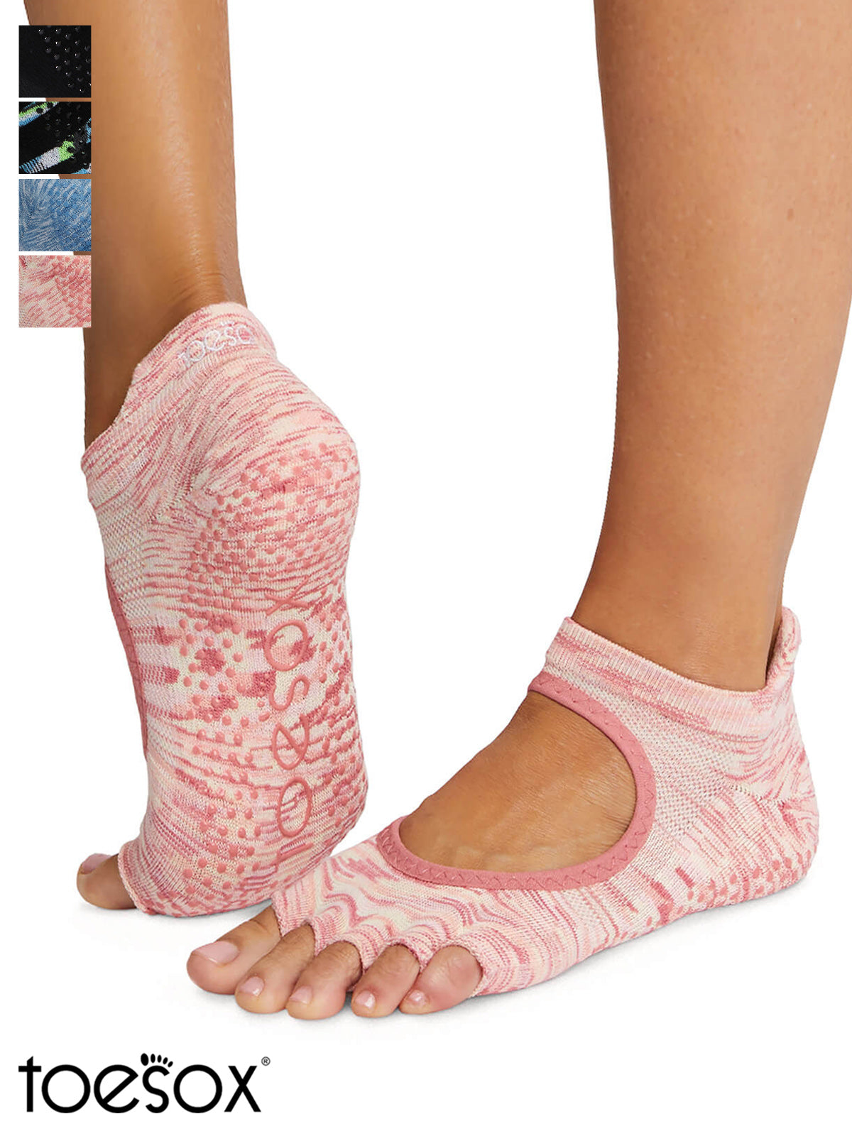 [ToeSox] Bellarina Tec ベラリナ テック（Half Toe／つま先なし） テック グリップ ソックス／ ヨガ ピラティ ...