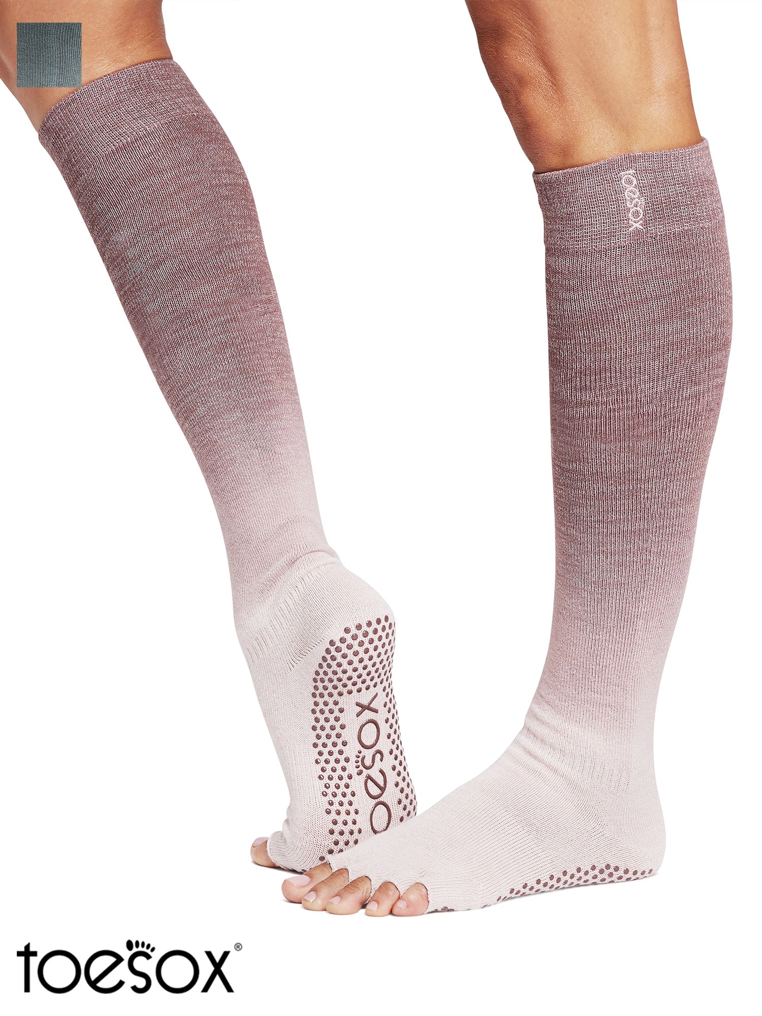 [ToeSox] Slouch (Half Toe) Grip Socks / Yoga Pilates Socks with Anti-S ...